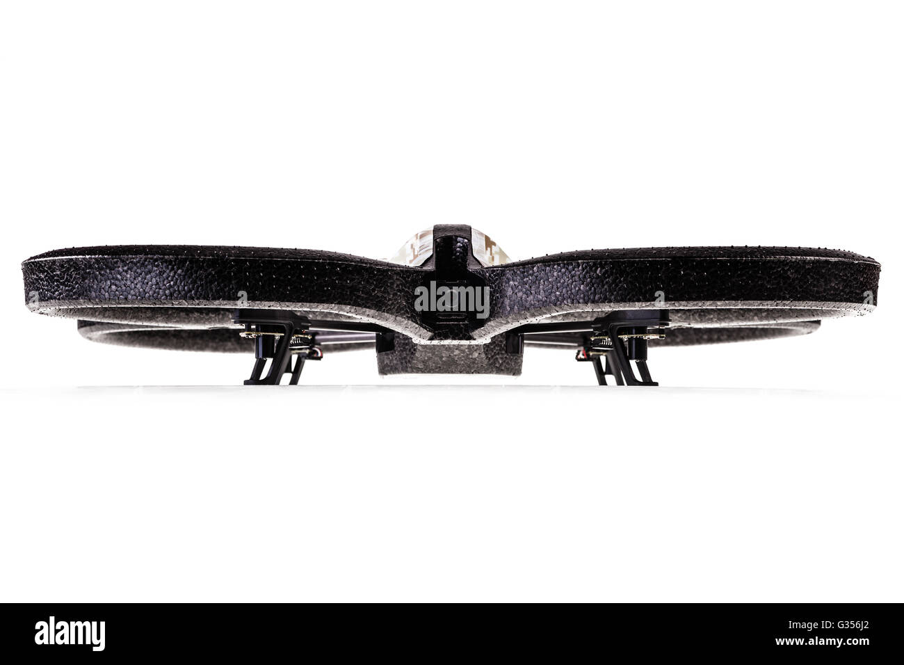 a quad copter spy drone isolated over a white background Stock Photo ...