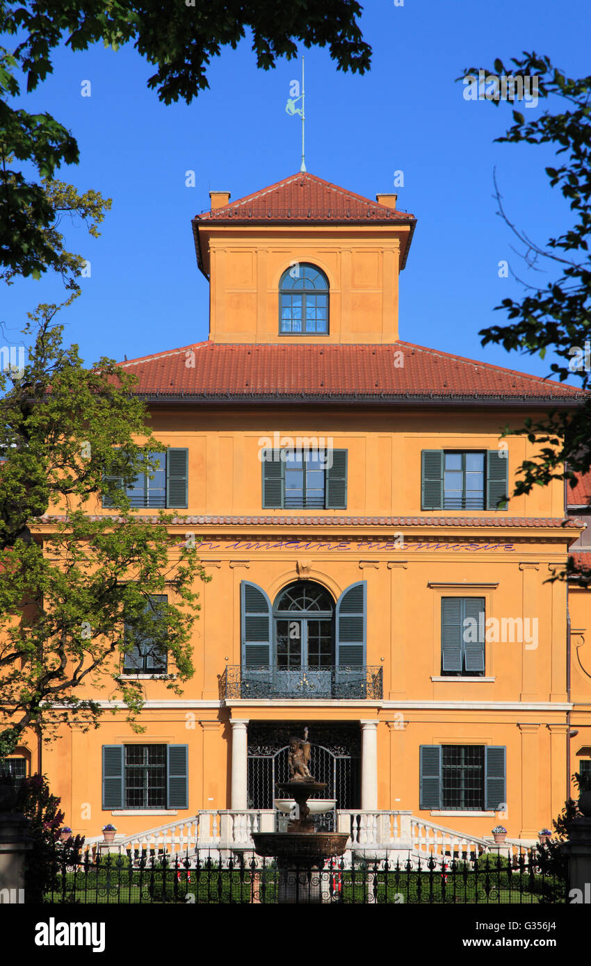 Germany, Bavaria, Munich, Lenbachhaus, historic architecture Stock ...