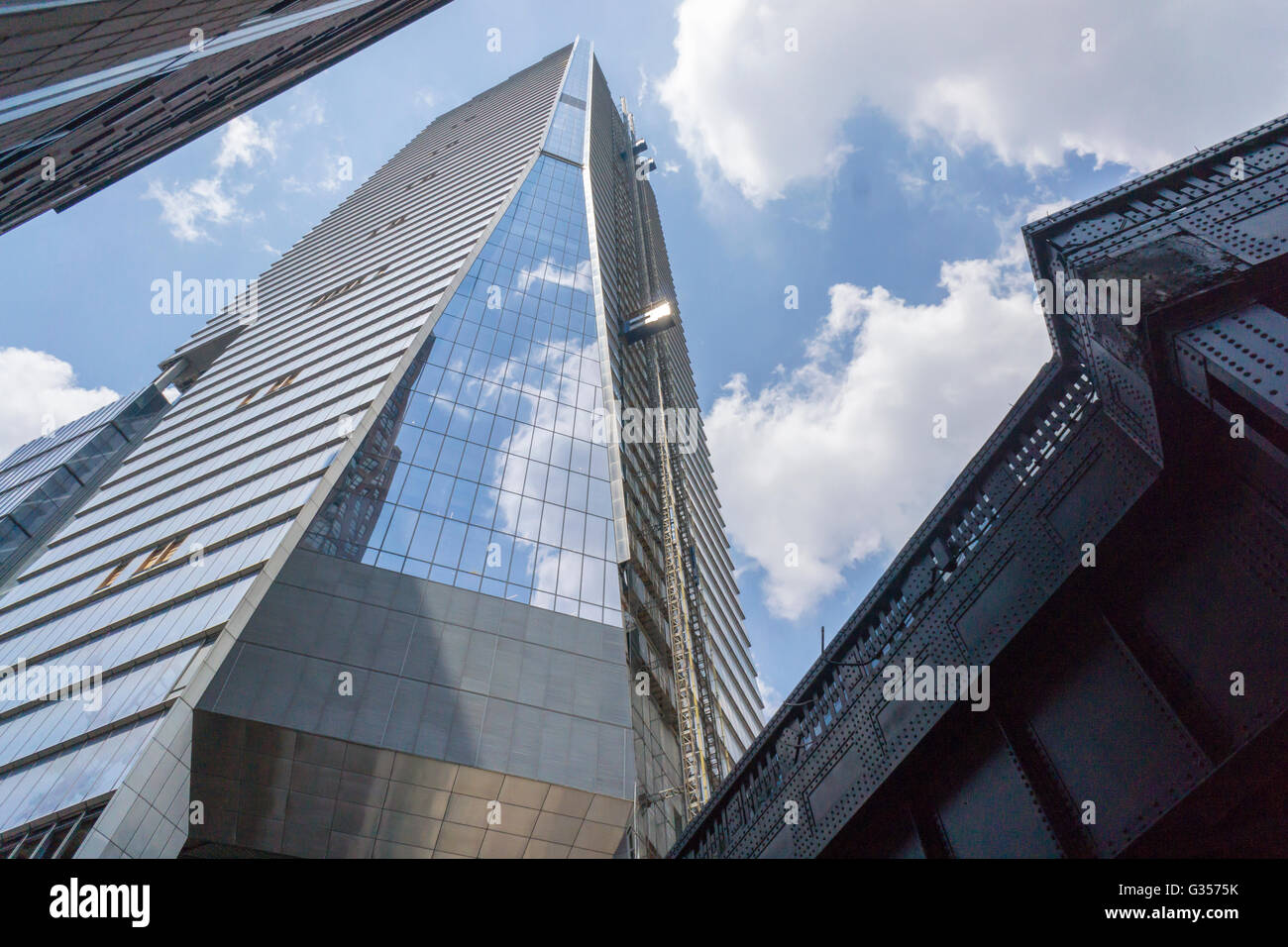 The almost finished 10 Hudson Yards building of the Hudson Yards ...