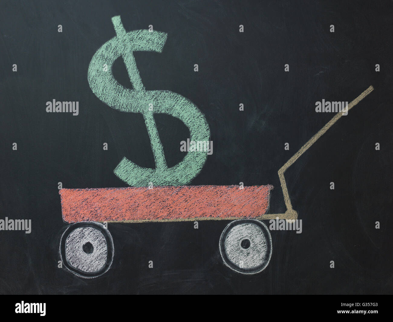 Dollar sign. Doodle style Stock Photo - Alamy