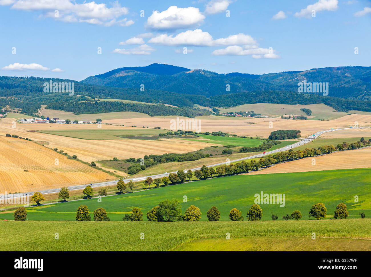 Rural summer landscape in Spis region, Eastern Slovakia Stock Photo - Alamy