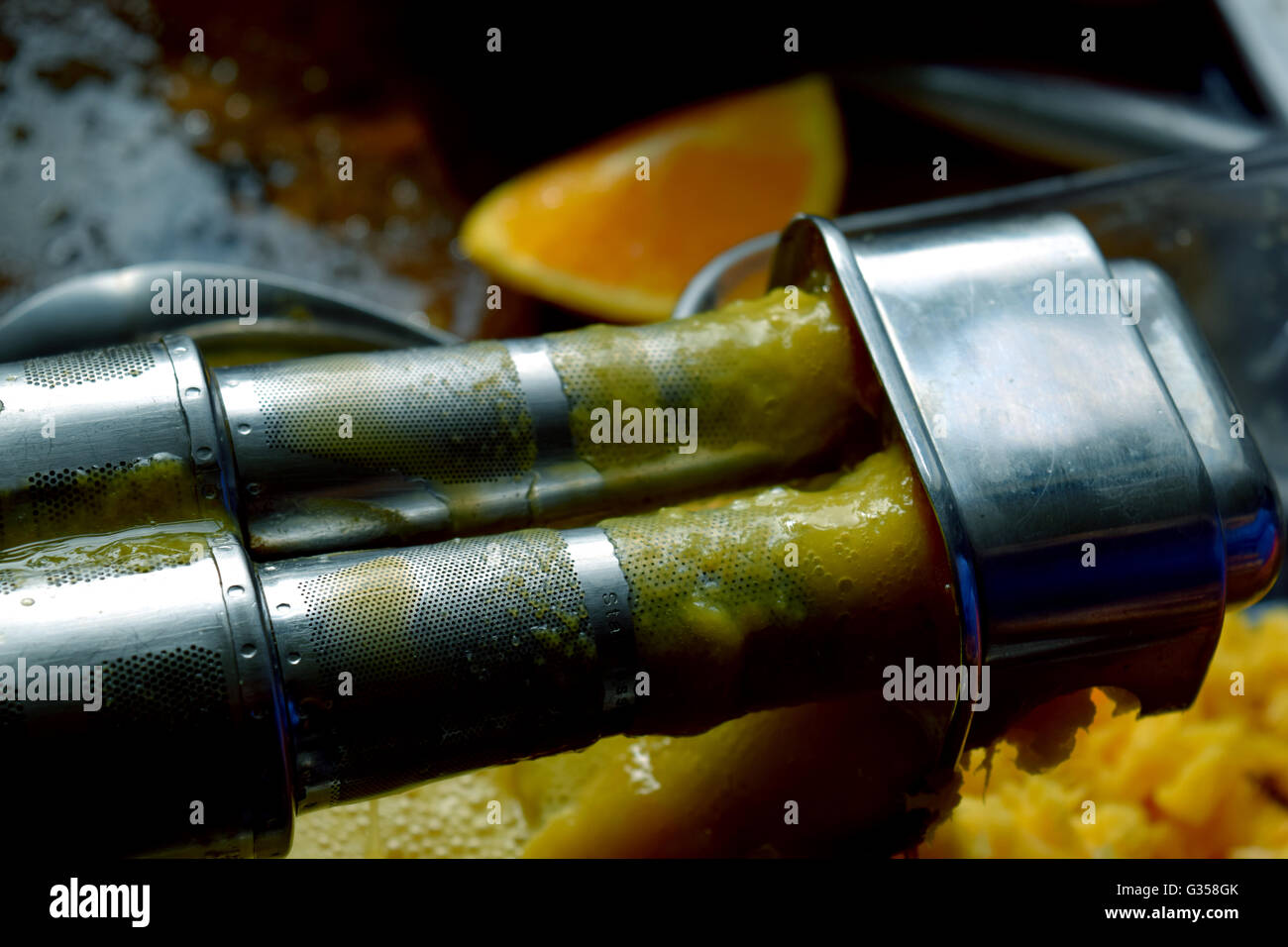 Juicing Machine Screen Stock Photo - Alamy