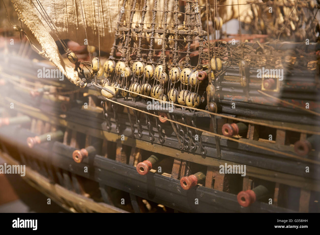 Ship models at the Poggi Museum (Museo Poggi) in the Palazzo Poggi at ...