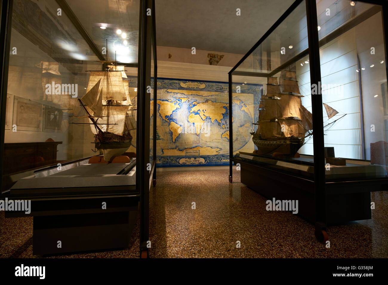 Ship models at the Poggi Museum (Museo Poggi) in the Palazzo Poggi at ...