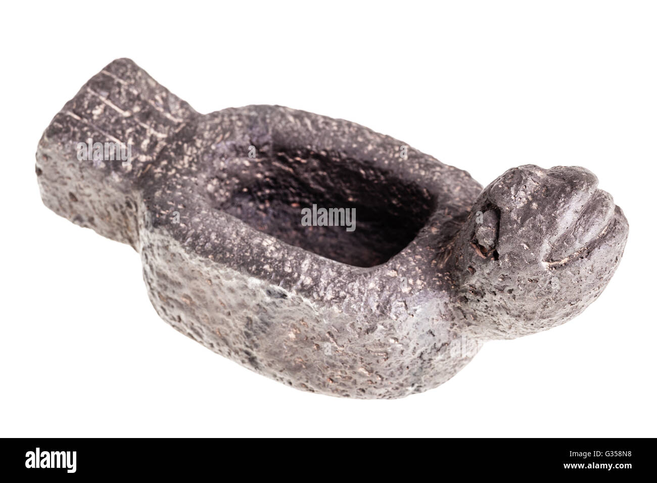 a korean stone ashtray isolated over a white background Stock Photo - Alamy