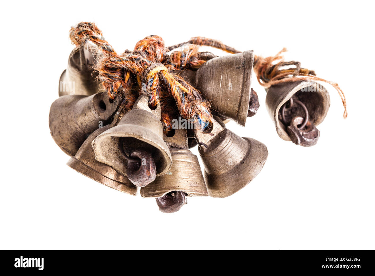 indian small bell cluster isolated over a white background Stock Photo ...