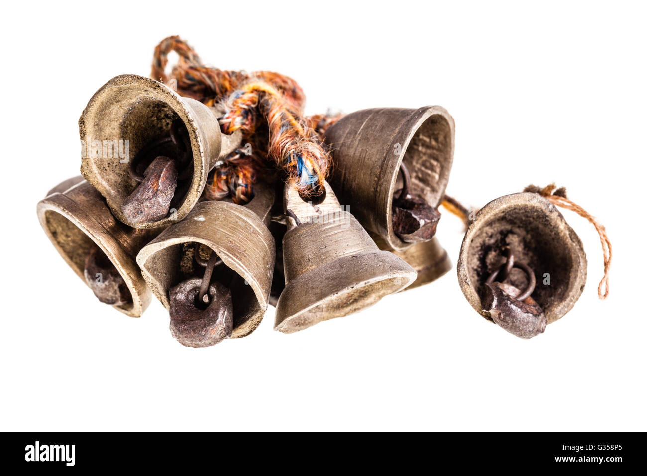 indian small bell cluster isolated over a white background Stock Photo ...