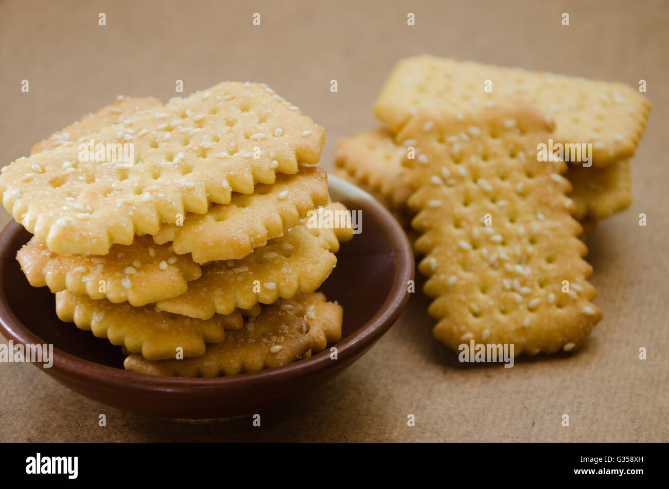 Sesame butter biscuit hi-res stock photography and images - Alamy