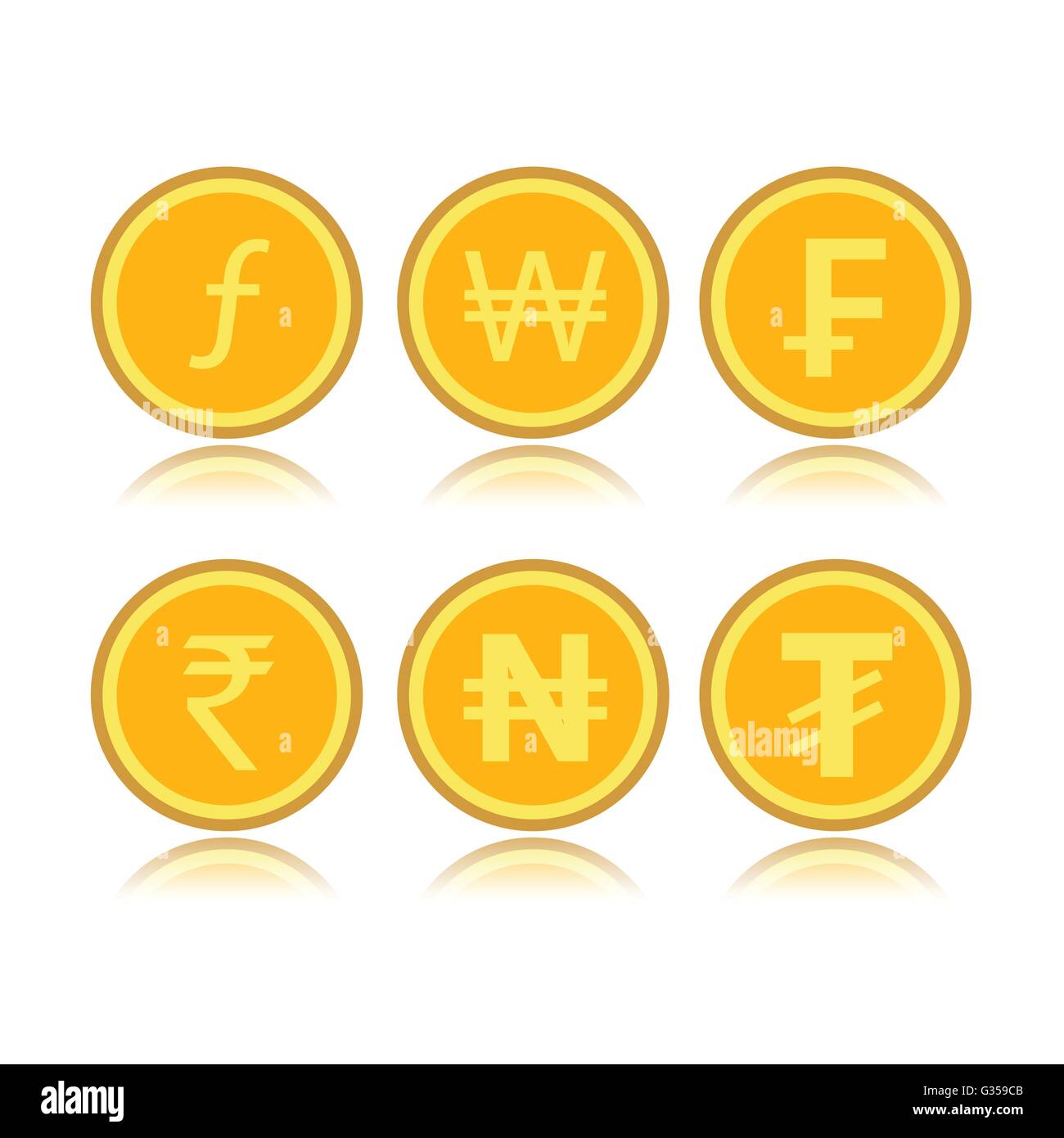 Switzerland coins Stock Vector Images - Alamy