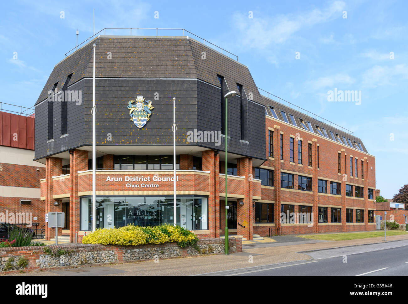 Arun District Council Civic Centre building in Littlehampton, West ...