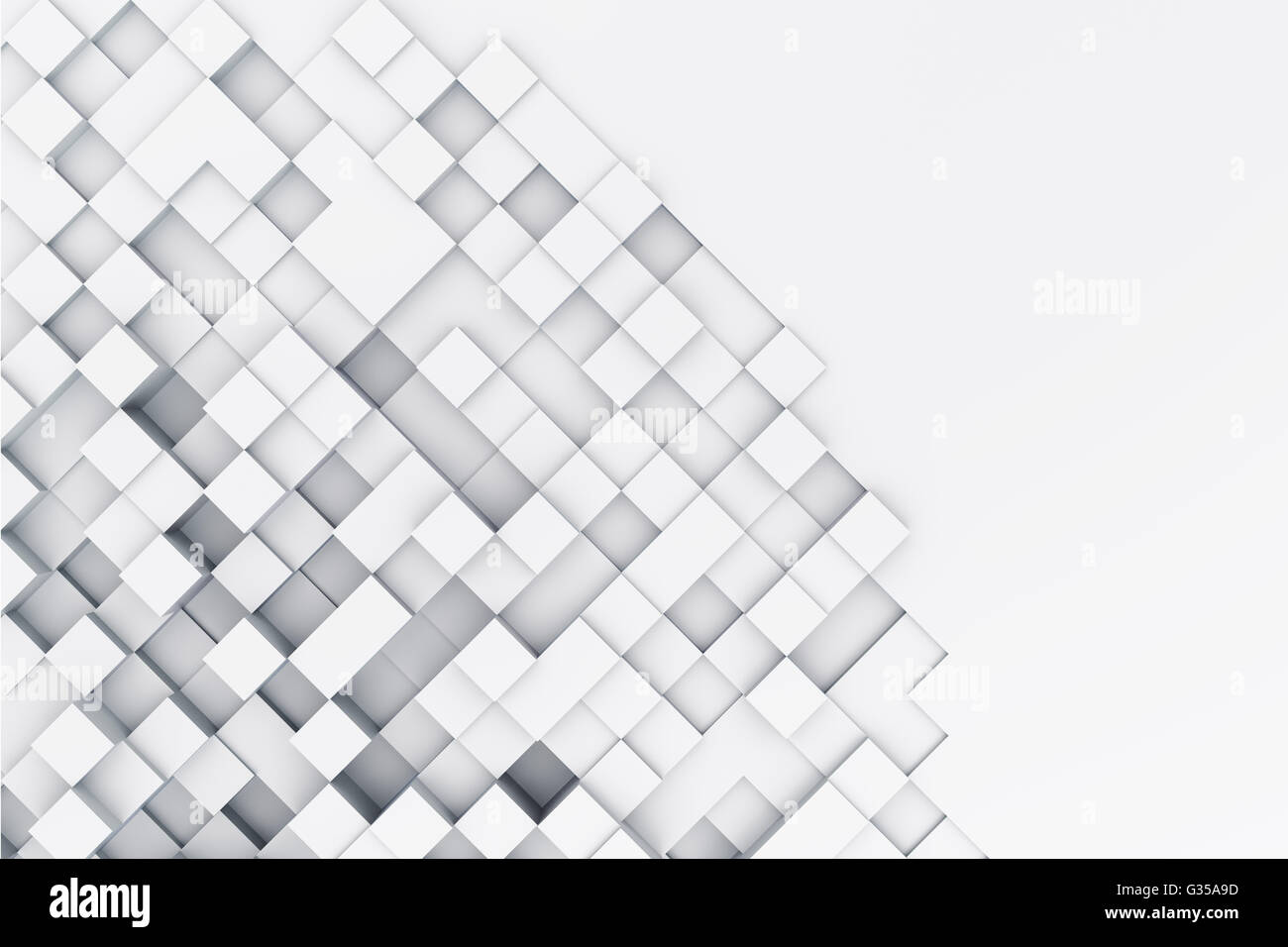 Background with abstract cubes. 3d illustration Stock Photo - Alamy