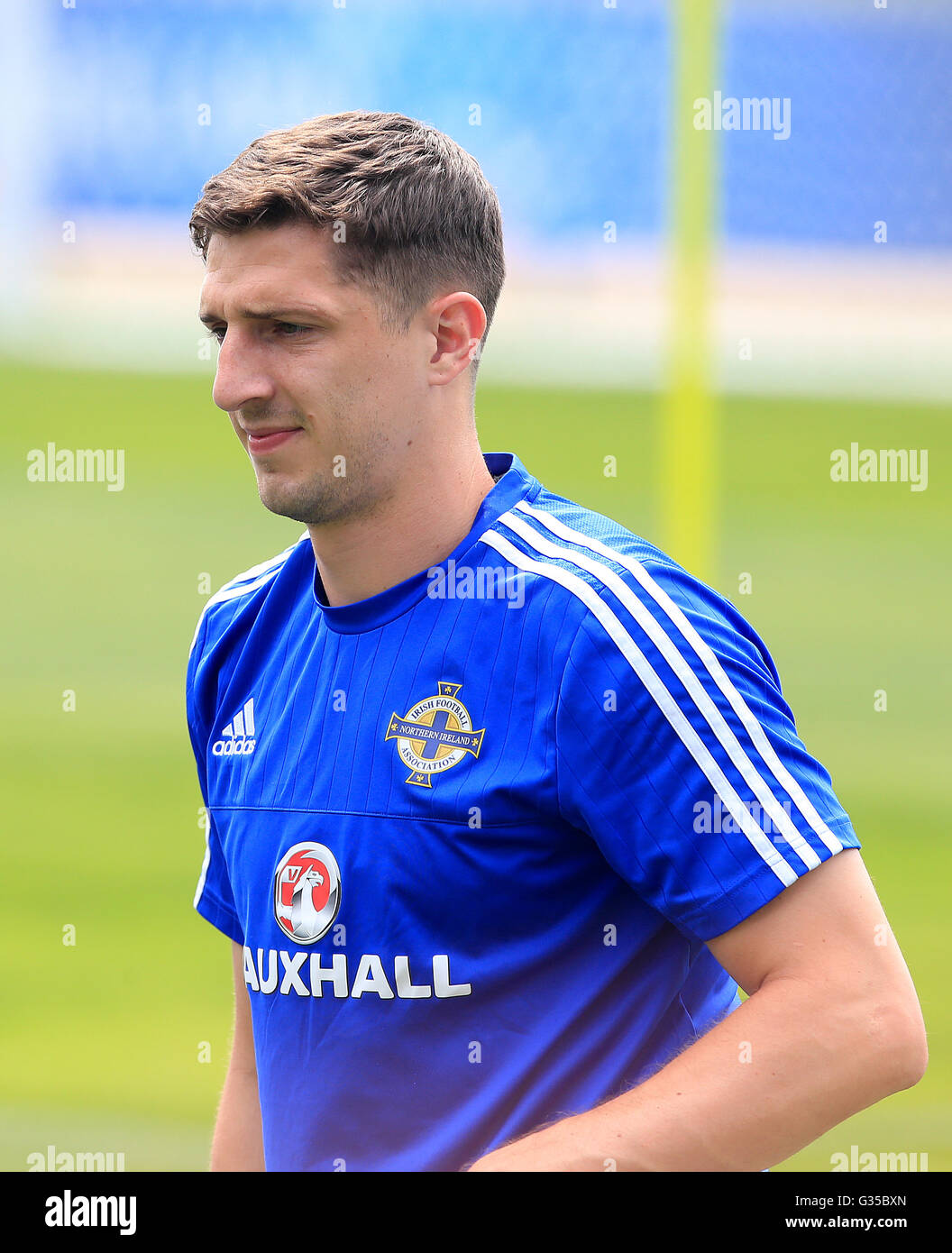 Northern Ireland's Craig Cathcart during a training session at Parc de ...
