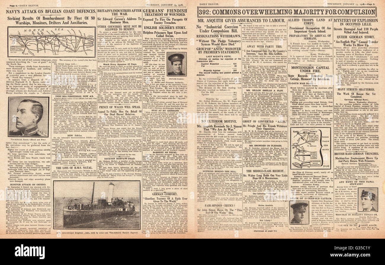 Compulsion bill first world war hi-res stock photography and images - Alamy