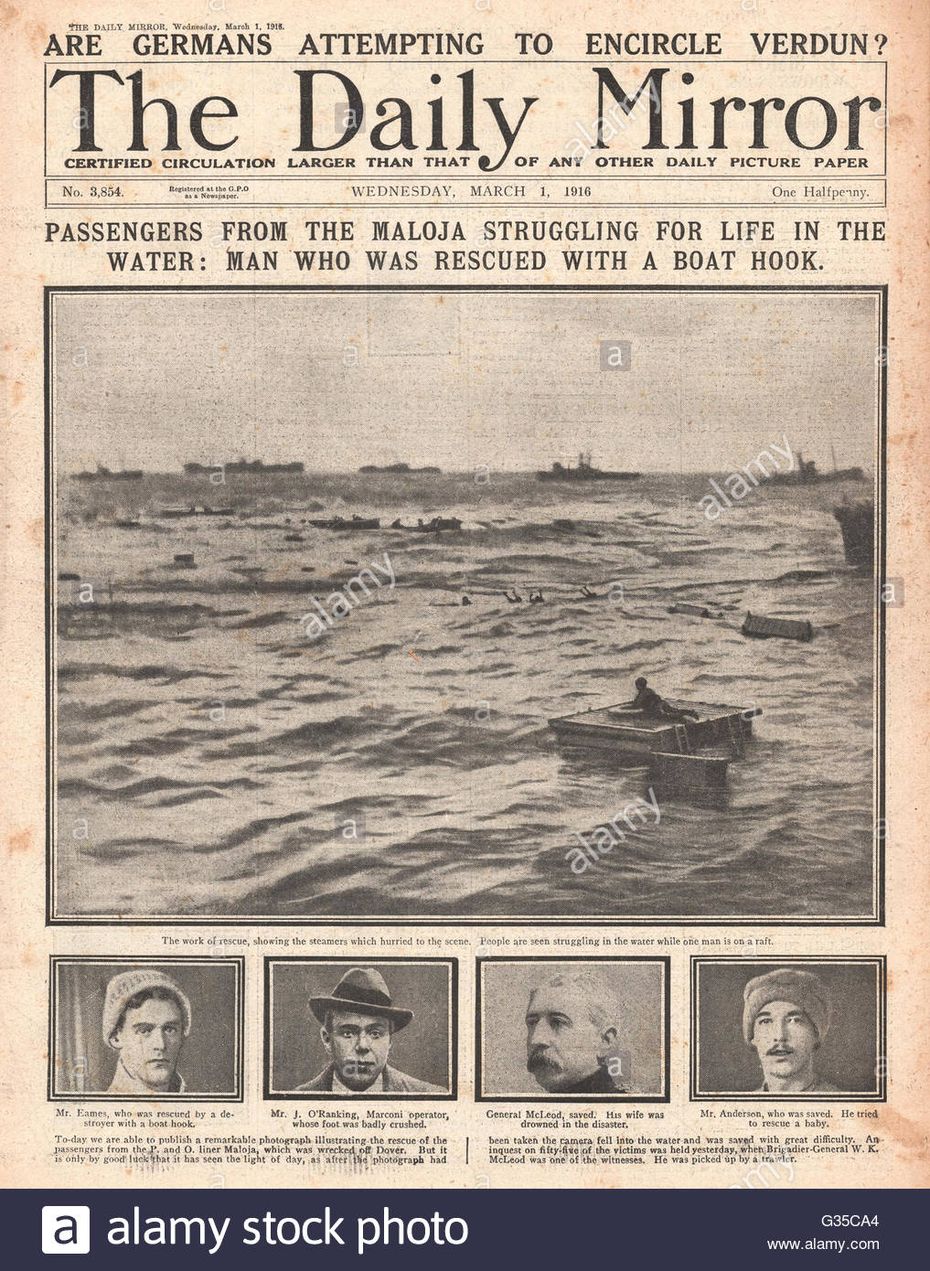 Ss Maloja Stock Photos & Ss Maloja Stock Images - Alamy