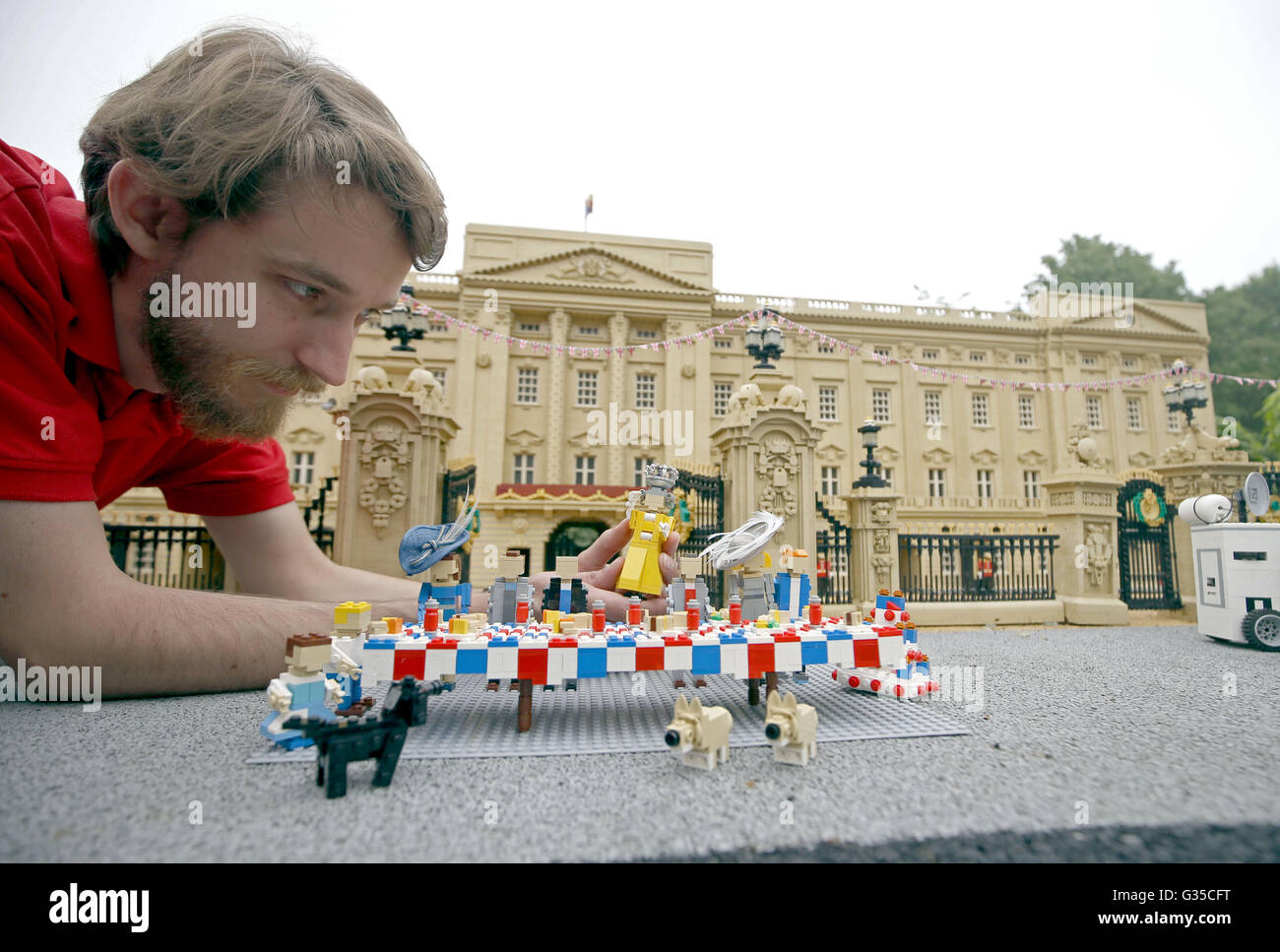 LEGOLAND Windsor Resort model maker Guy Groom puts the finishing ...