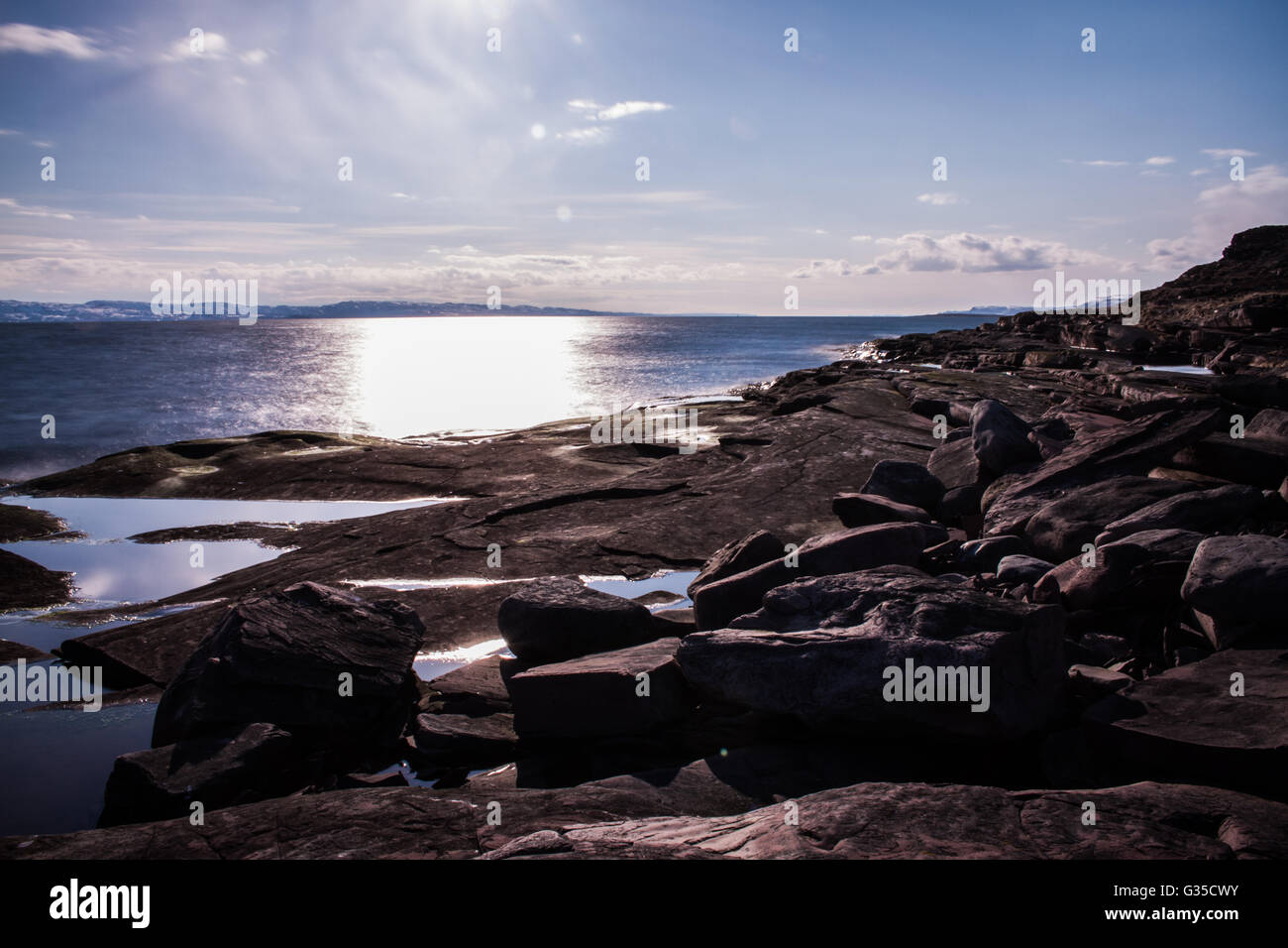 The coastline of Vadsoya, Vadso, Finnmark, Norway Stock Photo - Alamy