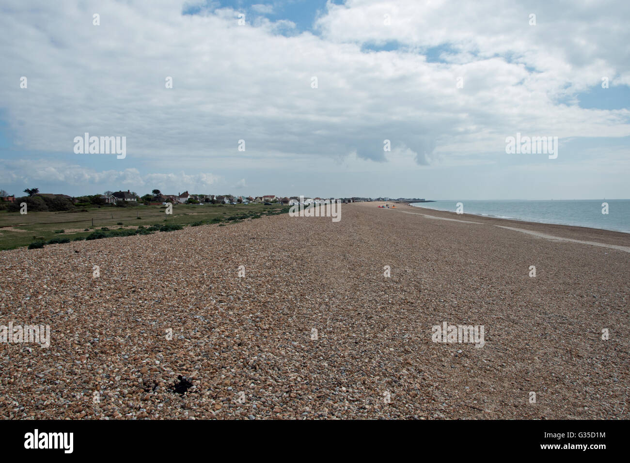 The shingle beach at Hayling Island, Hampshire, UK Stock Photo - Alamy