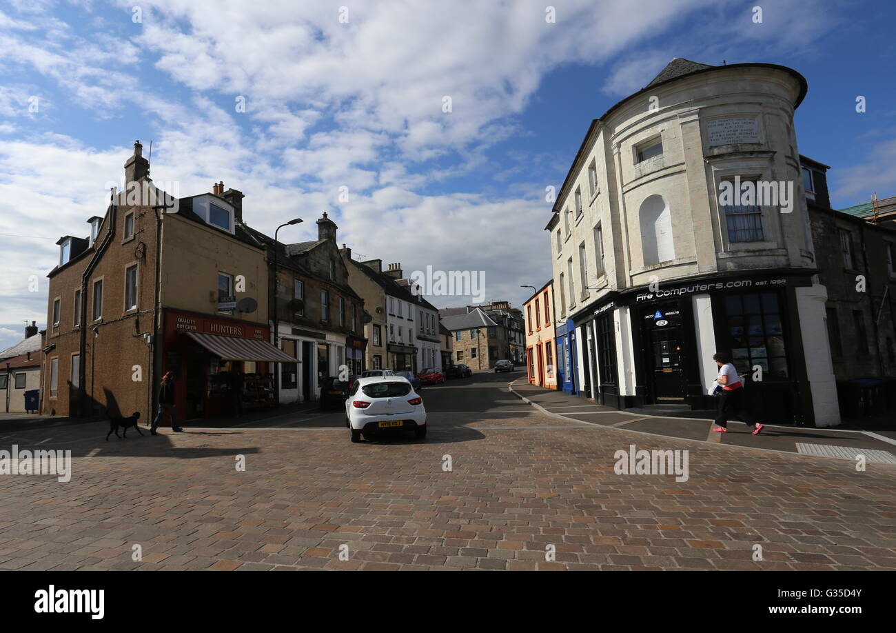 Kinross street scene Scotland June 2016 Stock Photo - Alamy