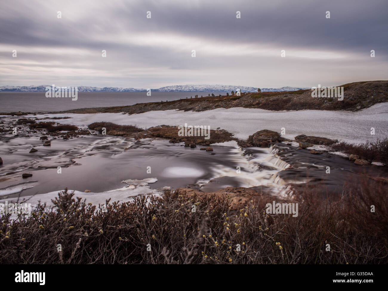 The coastline of Vadsoya, Vadso, Finnmark, Norway Stock Photo - Alamy