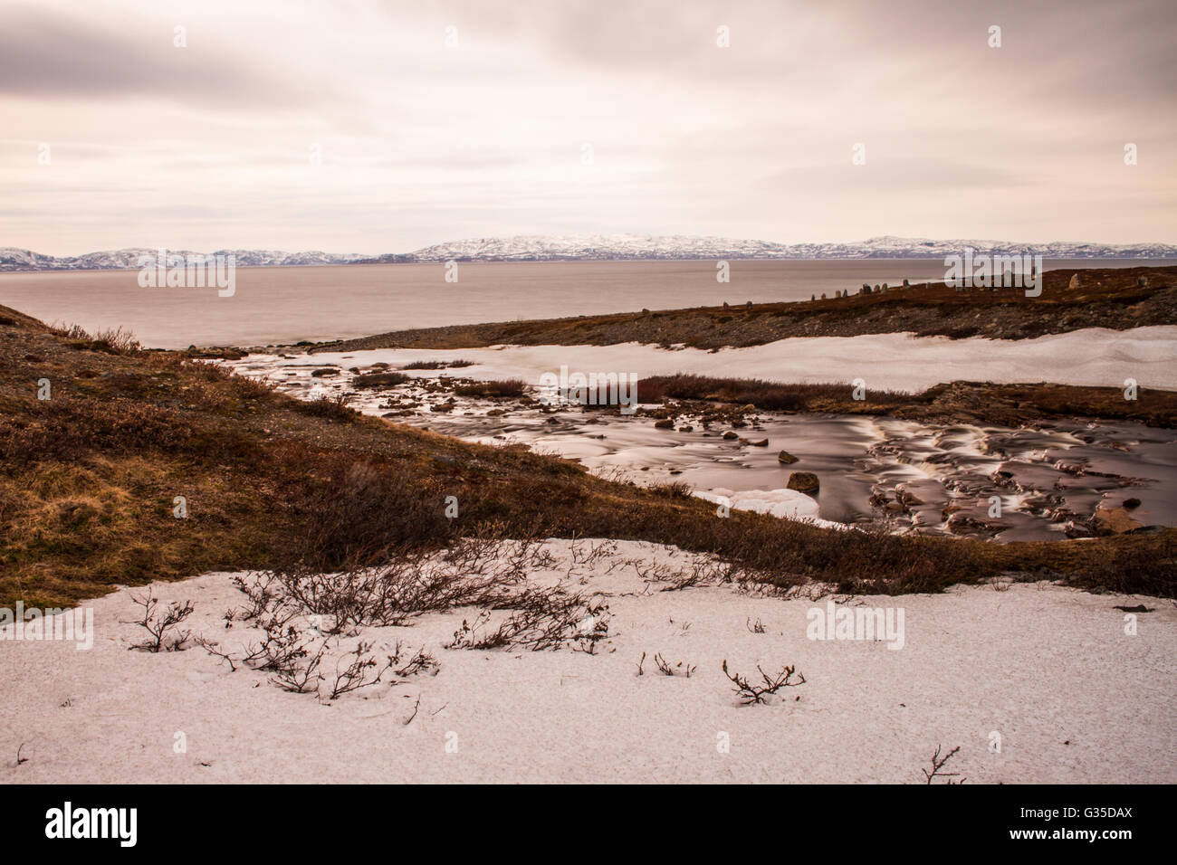 The coastline of Vadsoya, Vadso, Finnmark, Norway Stock Photo - Alamy