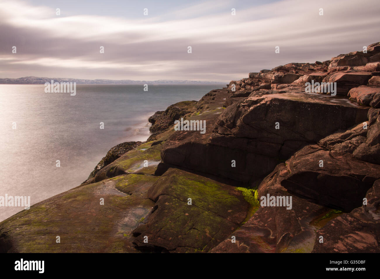 The coastline of Vadsoya, Vadso, Finnmark, Norway Stock Photo - Alamy