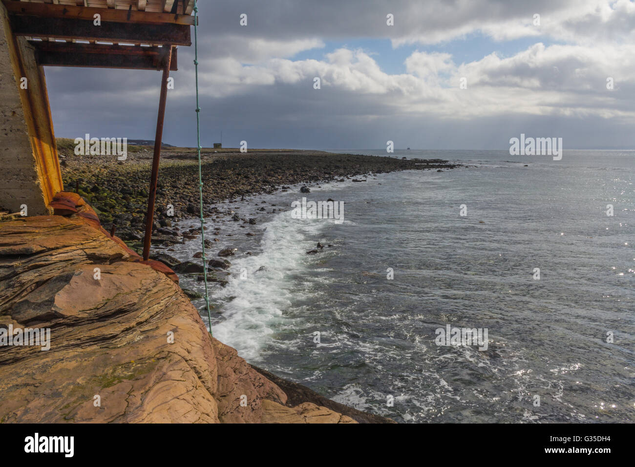 The coastline of Vadsoya, Vadso, Finnmark, Norway Stock Photo - Alamy