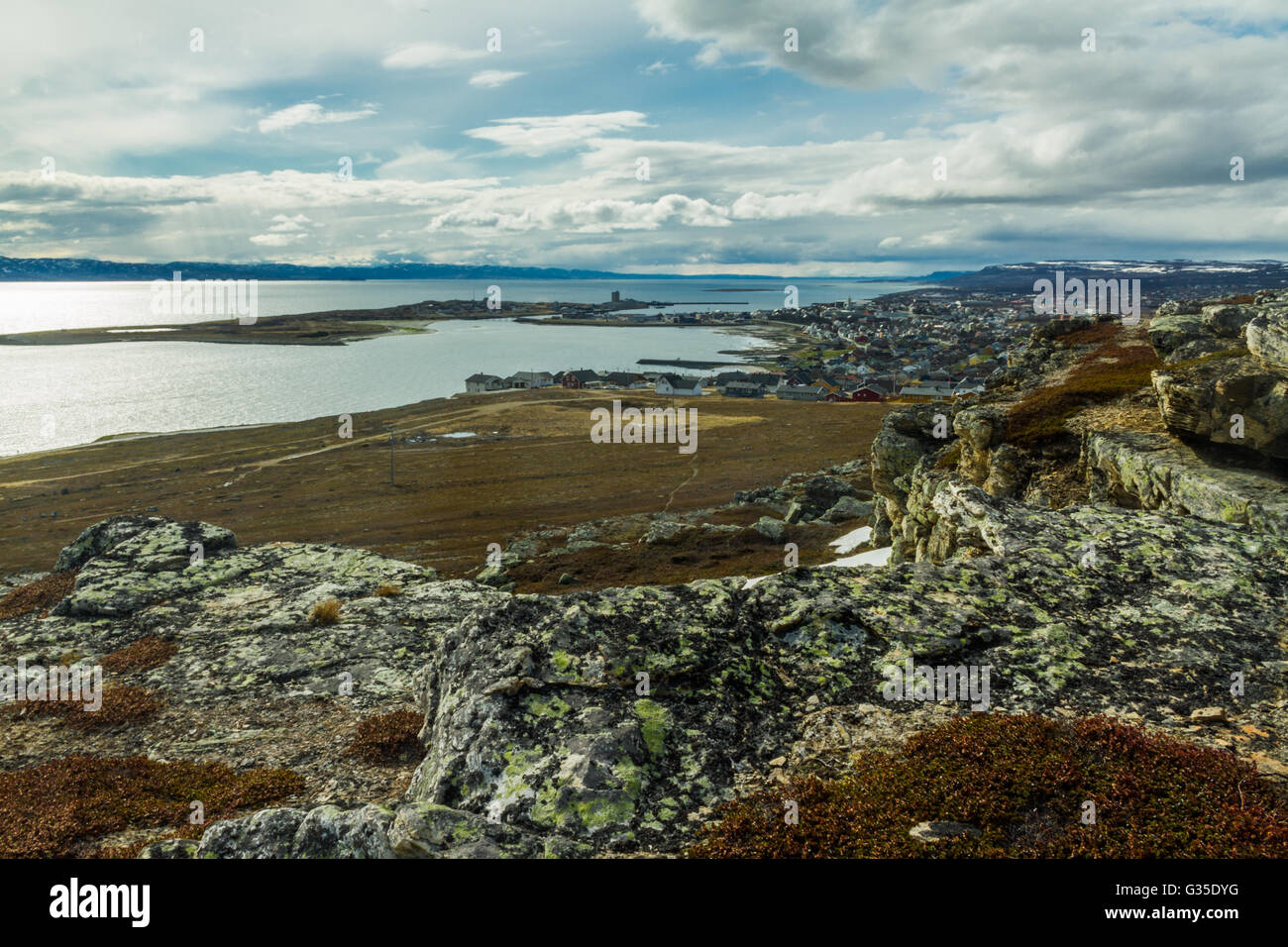 The coastline of Vadsoya, Vadso, Finnmark, Norway Stock Photo - Alamy