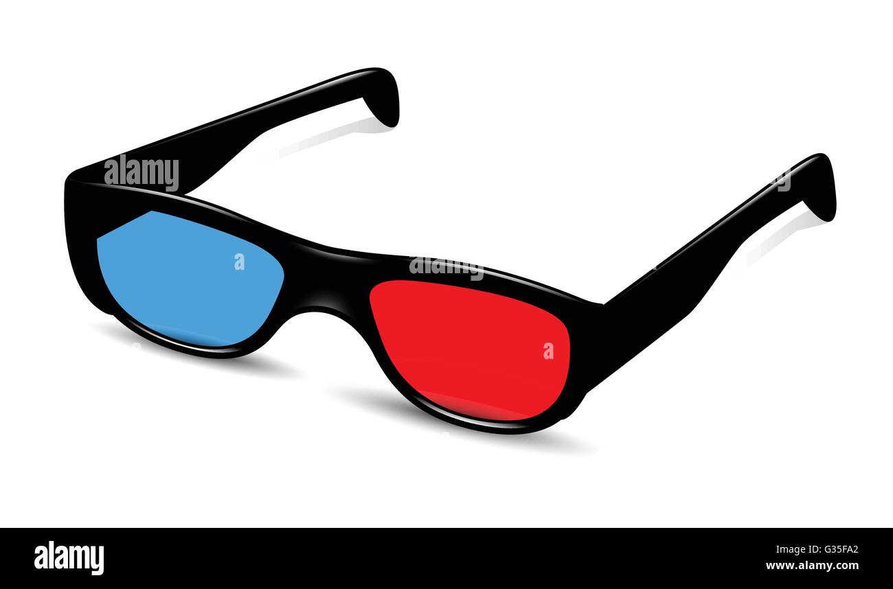 3D Glass, Eyewear, 3D Vision, Eye Accessories Stock Vector Image & Art ...