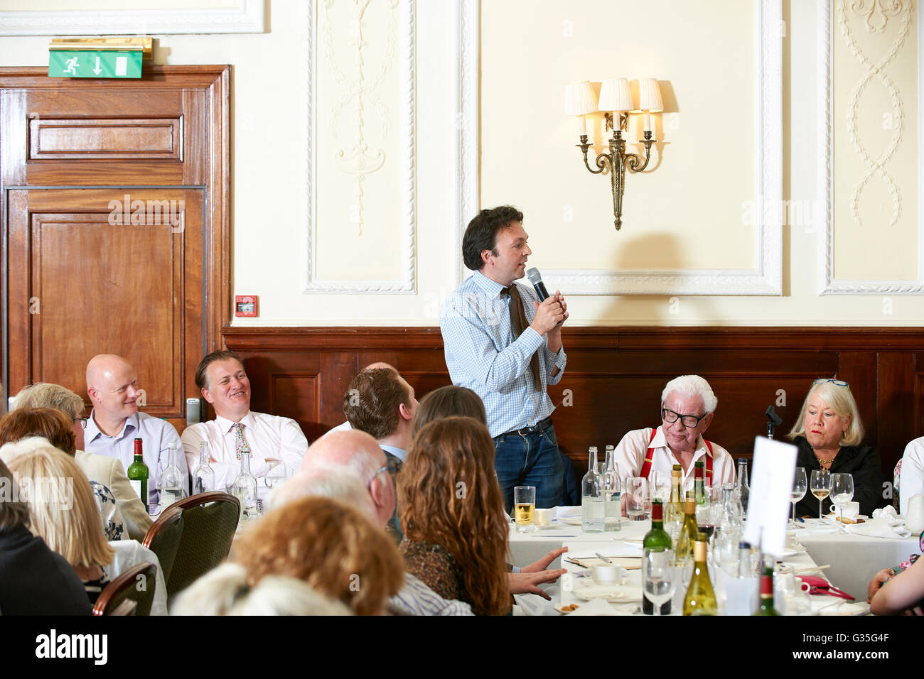 Tom Hodgkinson at the Oldie Literary Lunch 07-06-16 Stock Photo - Alamy