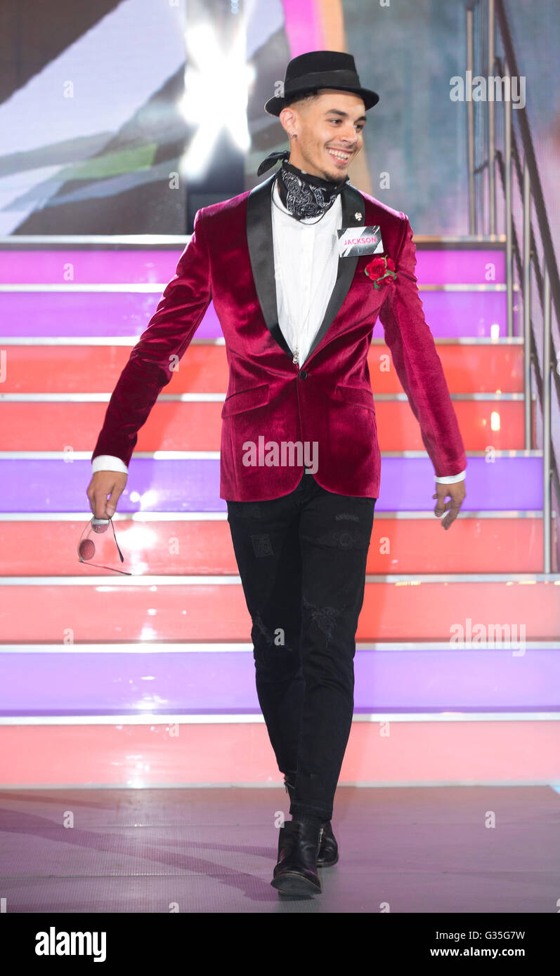 Jackson Blyton enters the Big Brother House during the latest series of ...