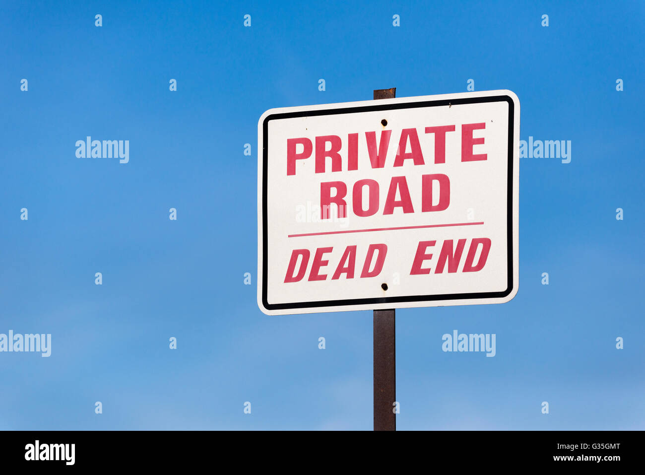 Dead end sign hi-res stock photography and images - Alamy