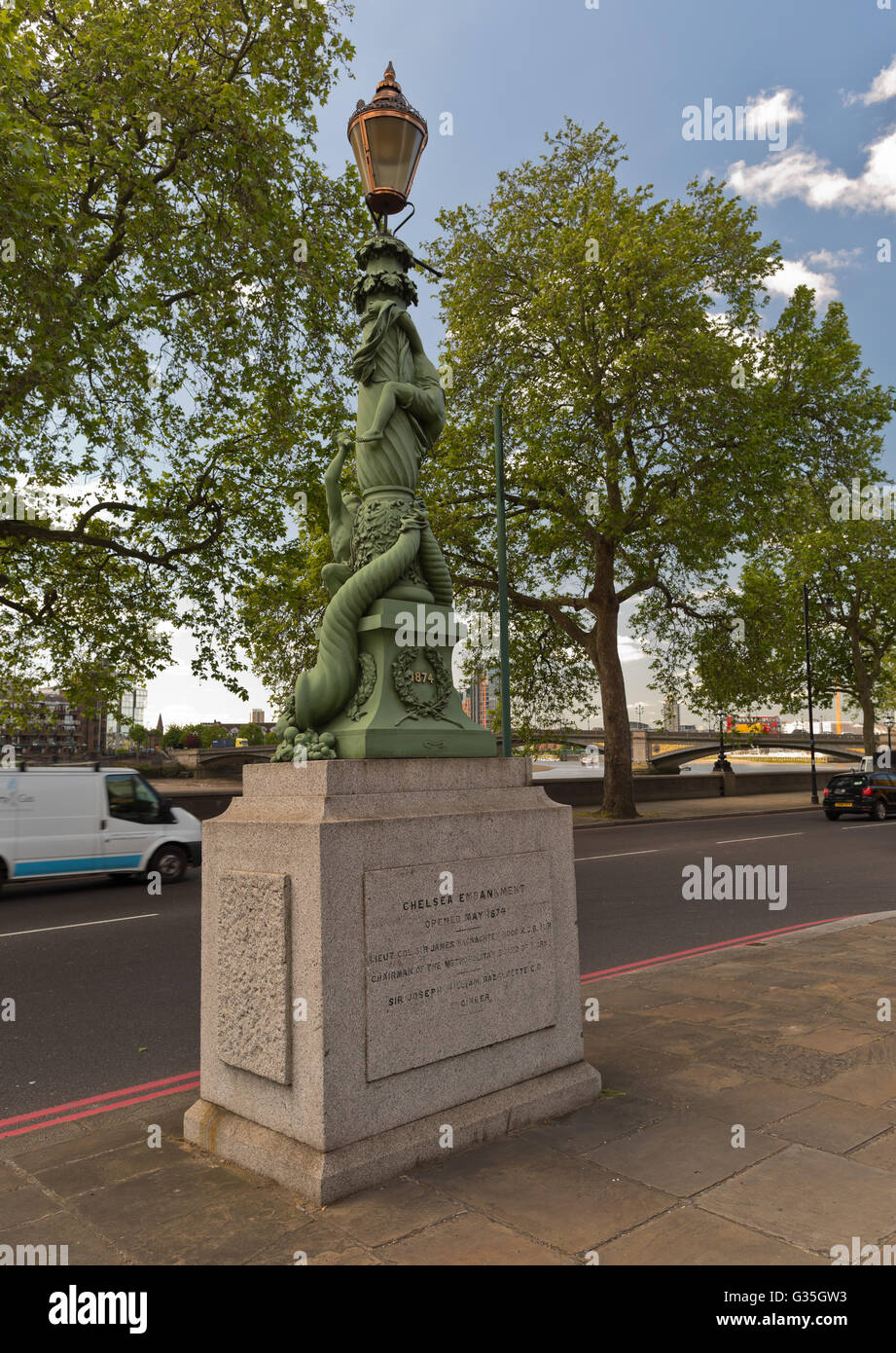 Opening of the Chelsea Embankment memorial monument, Chelsea, London ...