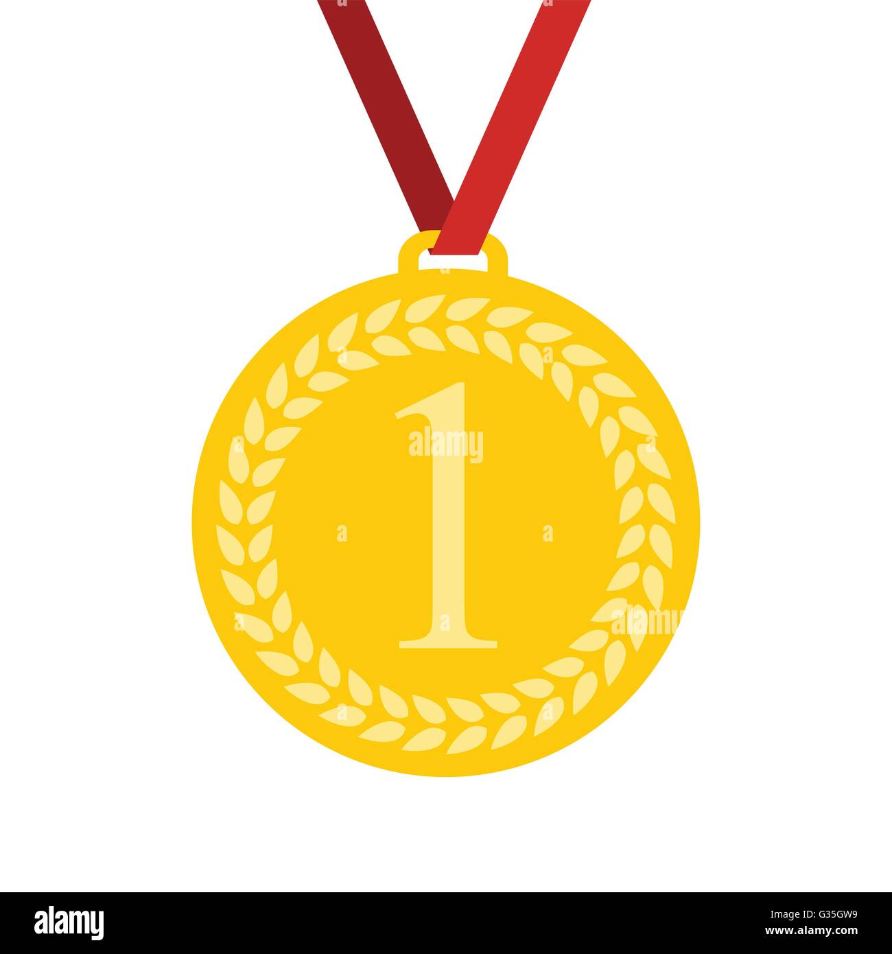 Art Flat Medal Icon for Web. Medal icon app. Medal icon best Stock ...