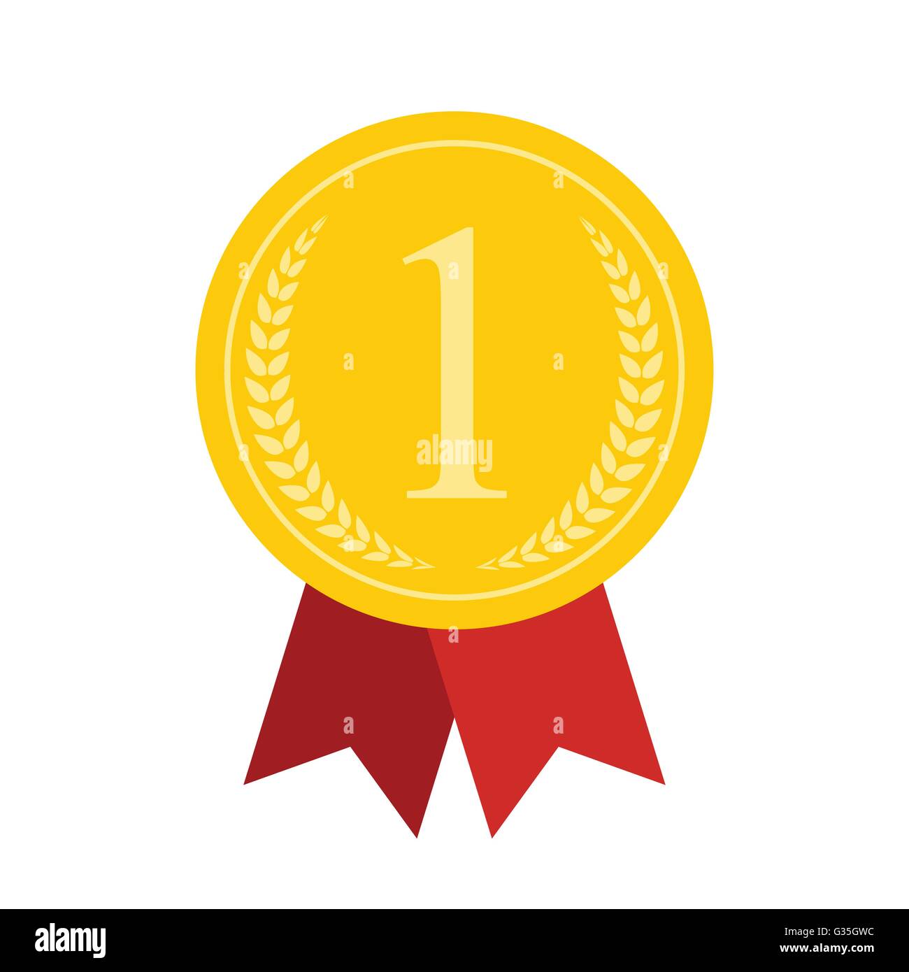 Art Flat Medal Icon for Web. Medal icon app. Medal icon best Stock ...