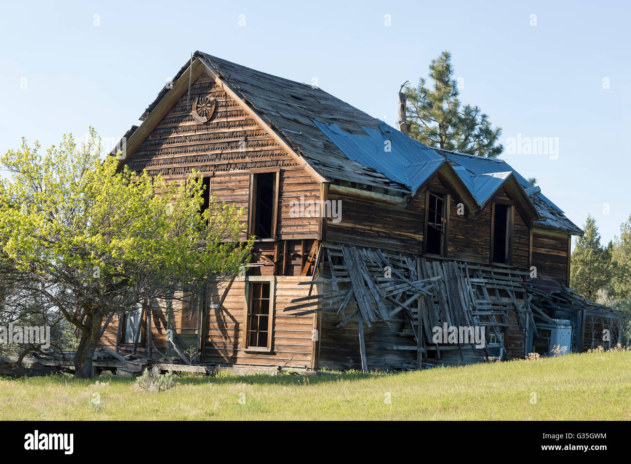 Old house in the ghost town Richmond, Oregon Stock Photo - Alamy