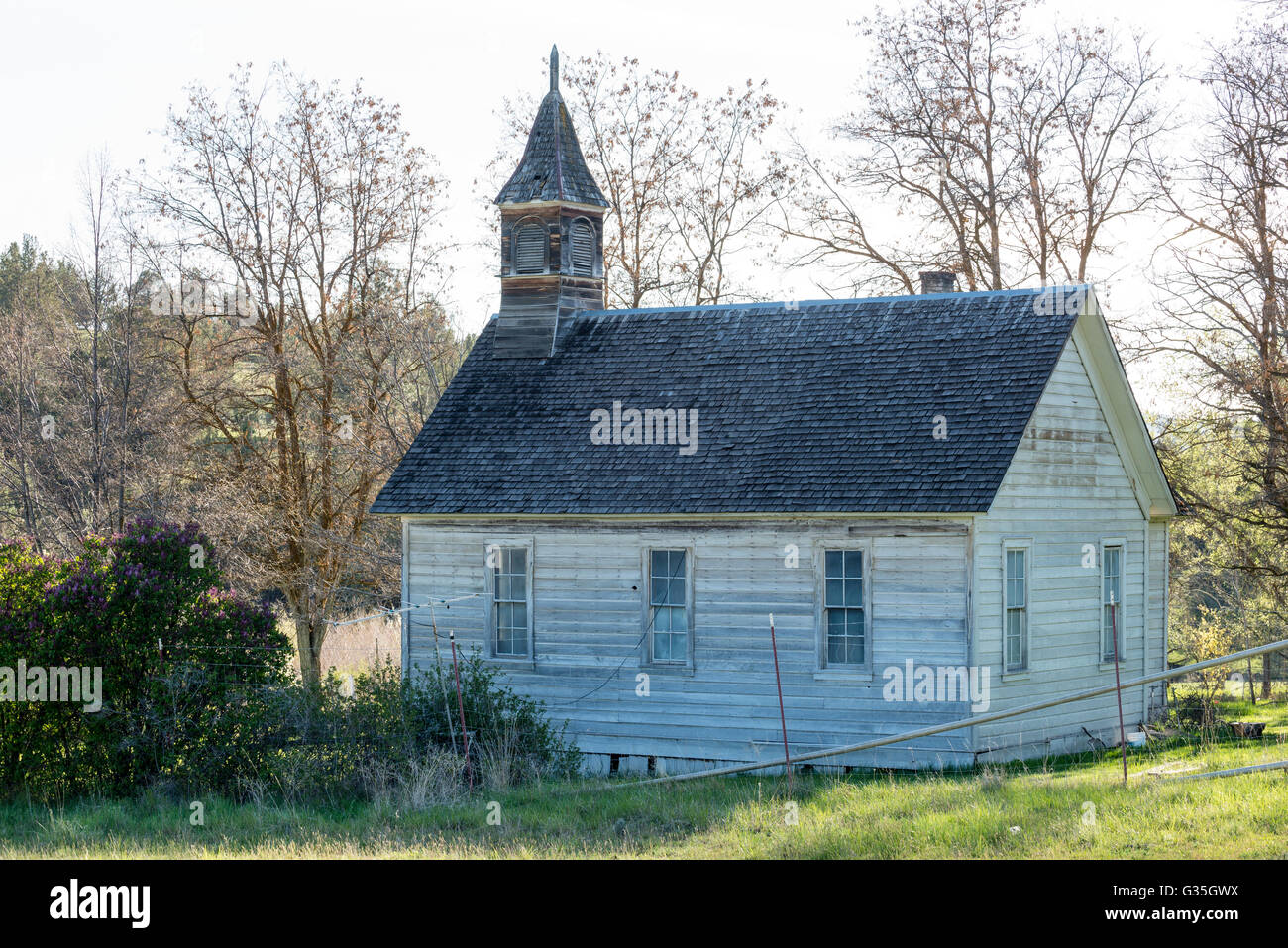 Old church in the ghost town of Richmond, Oregon Stock Photo - Alamy
