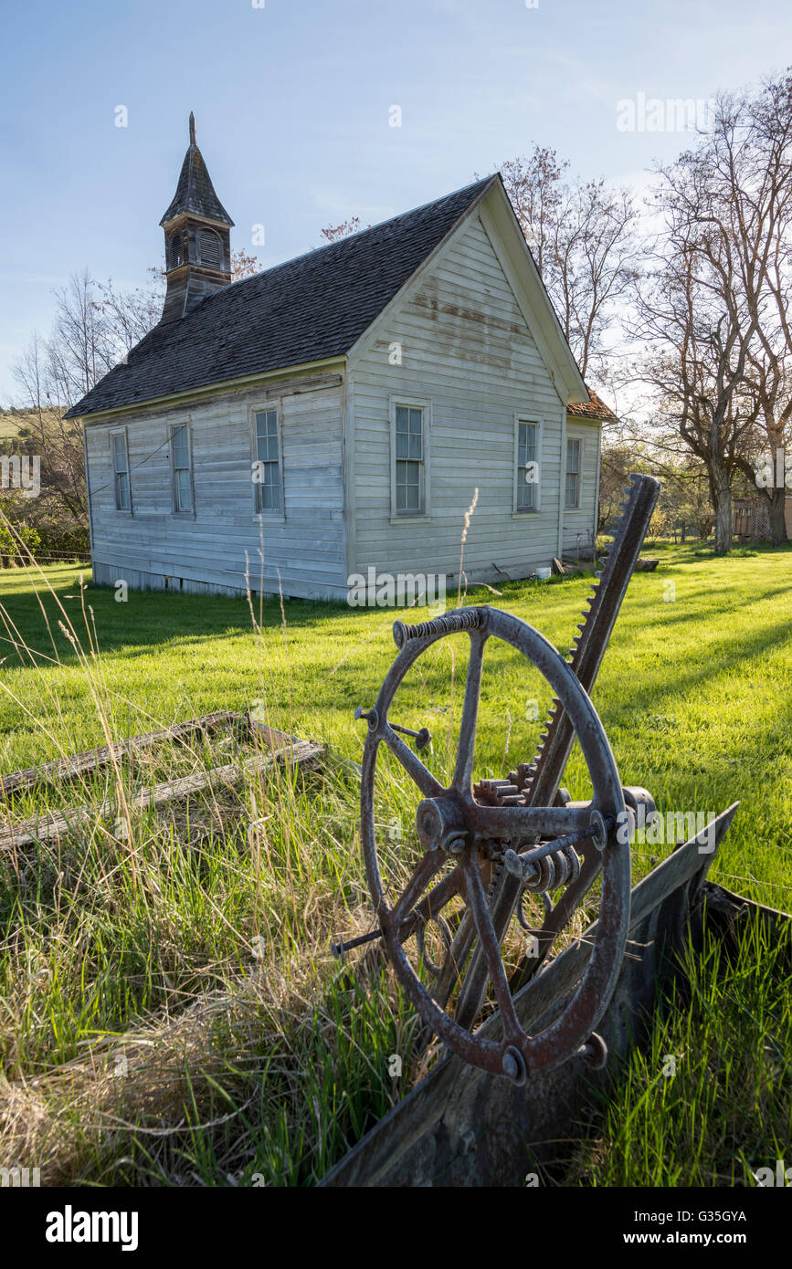Old church in the ghost town of Richmond, Oregon Stock Photo - Alamy