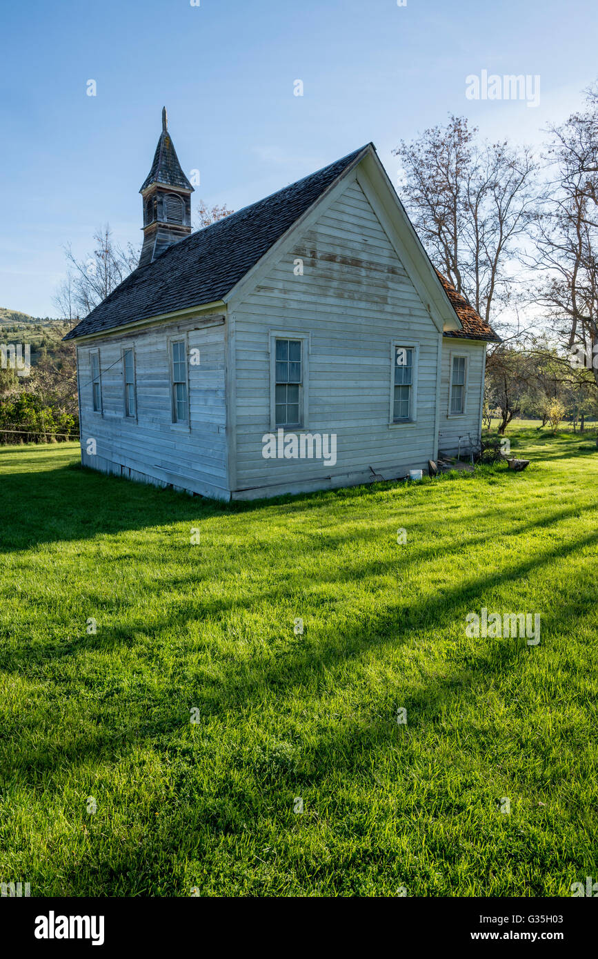 Old church in the ghost town of Richmond, Oregon Stock Photo - Alamy