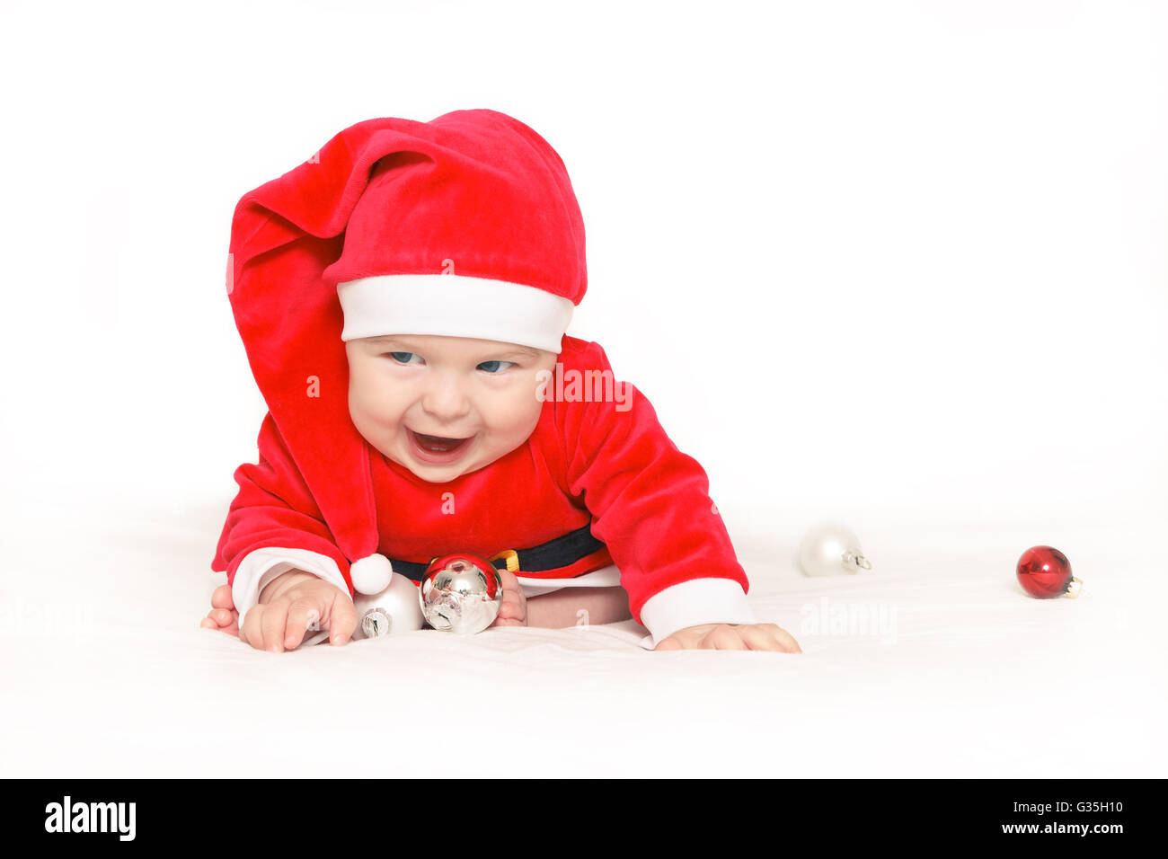 Baby Santa Claus Stock Photo - Alamy