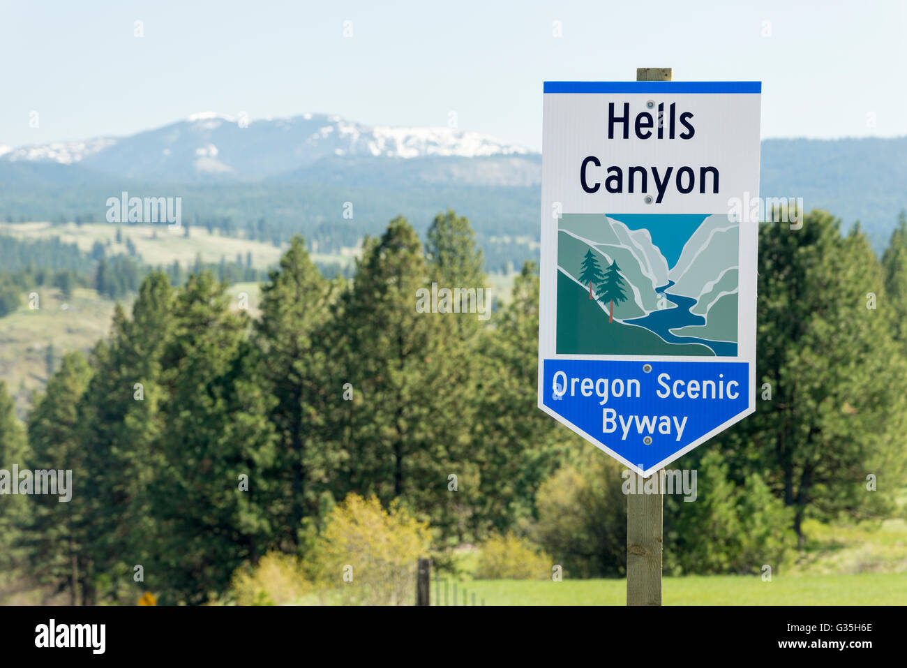 Hells Canyon Scenic Byway in Northeast Oregon Stock Photo - Alamy