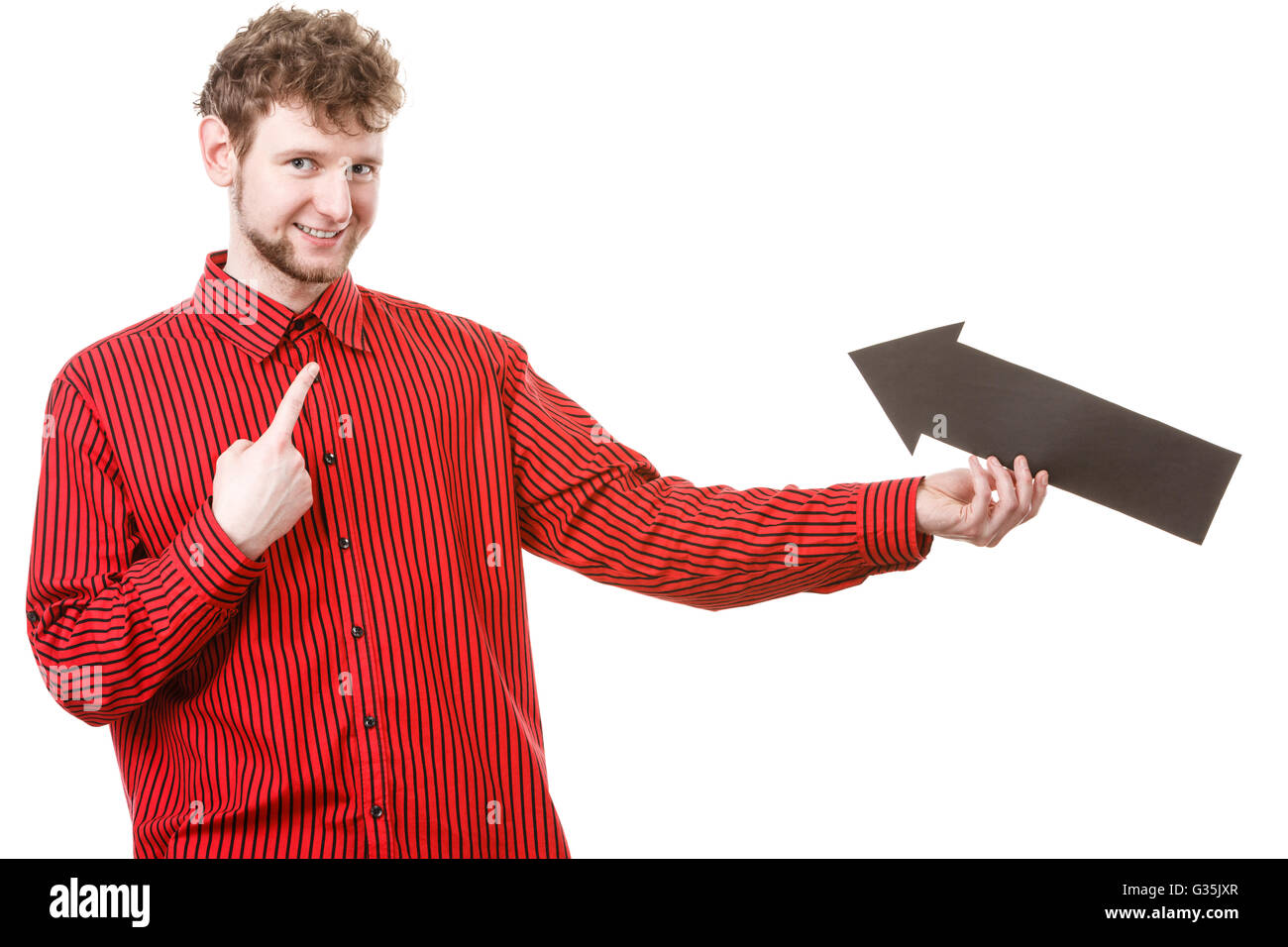 Advertising pointing indicating hint sign gesture communication concept ...