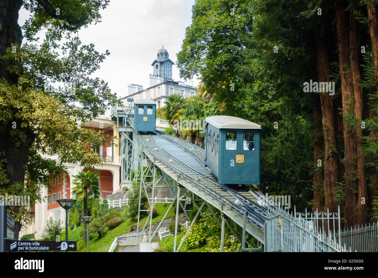 Pau funicular in France Stock Photo - Alamy