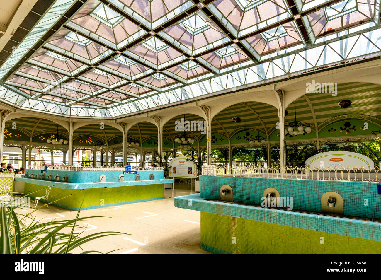 Trink Hall, Vichy spa. Hall des Sources. Allier department. Auvergne ...