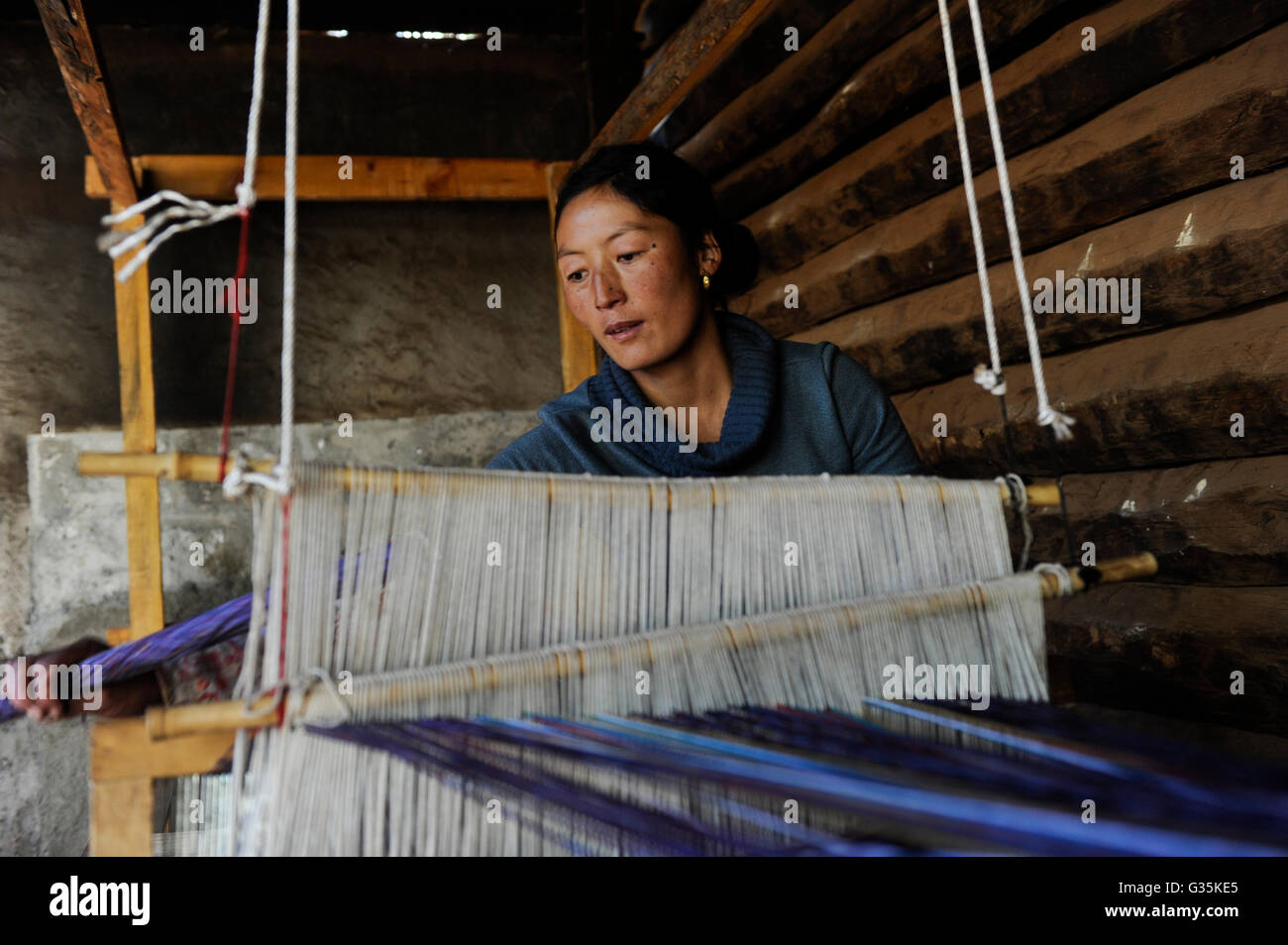 CHINA Yunnan Lugu Lake , ethnic minority Mosuo who are buddhist and ...