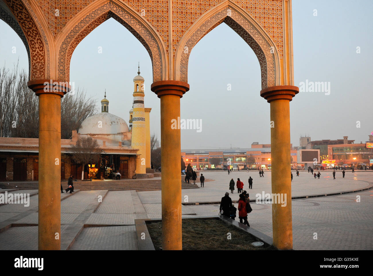 CHINA province Xinjiang, city Kashgar, where uyghur people are living ...