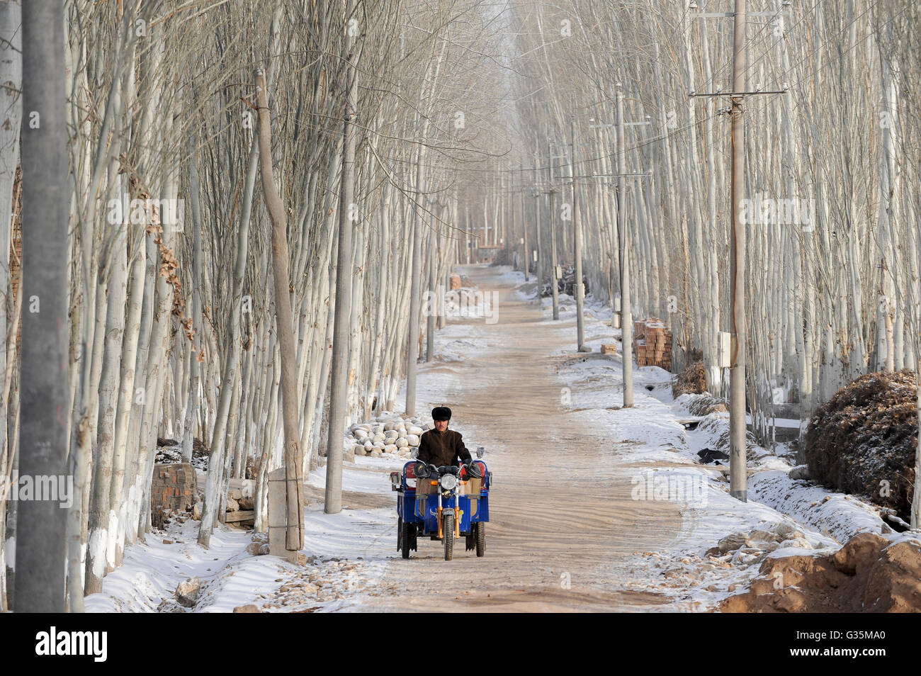 CHINA province Xinjiang, prefecture Kaxgar, Shufu County, uighur town ...