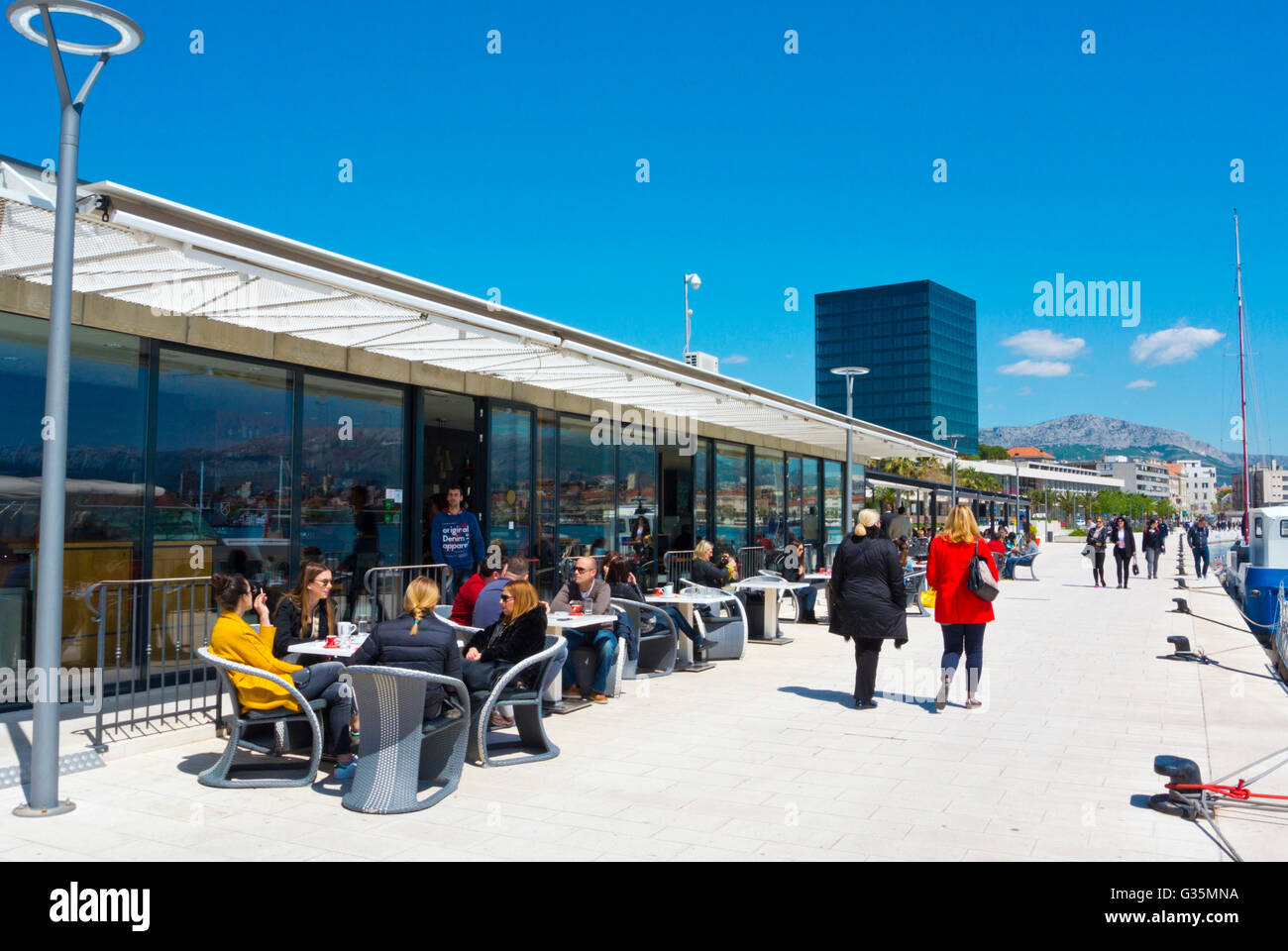 Obala kneza Branimira, newly finished seaside promenade, Split ...