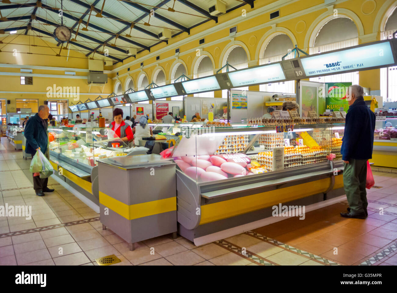 Markale, market hall, Sarajevo, Bosnia and Herzegovina, Europe Stock ...