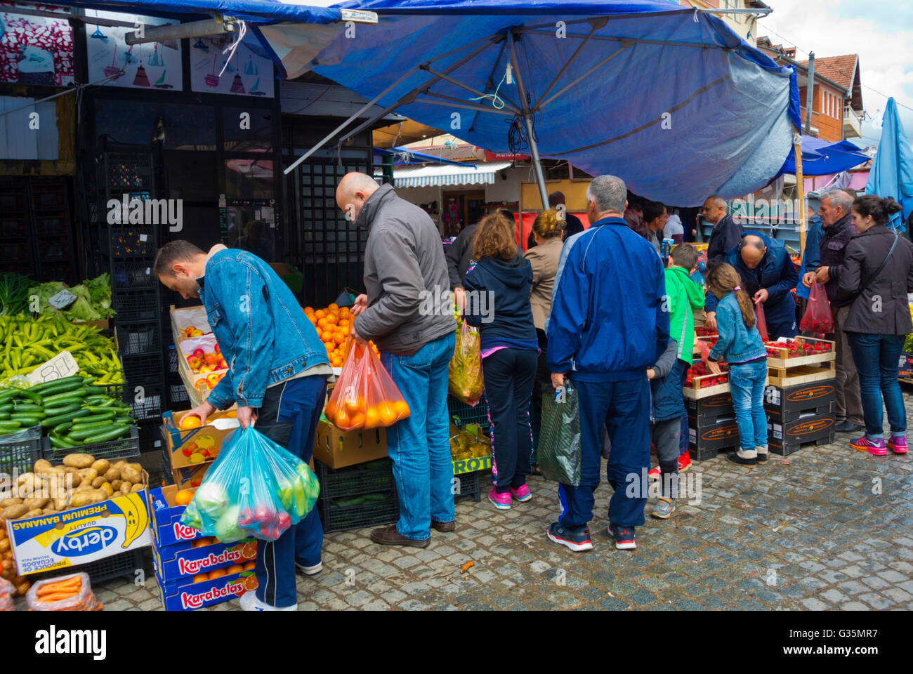 Tregu i vjeter, Old Green Market, Pristina, Kosovo Stock Photo - Alamy