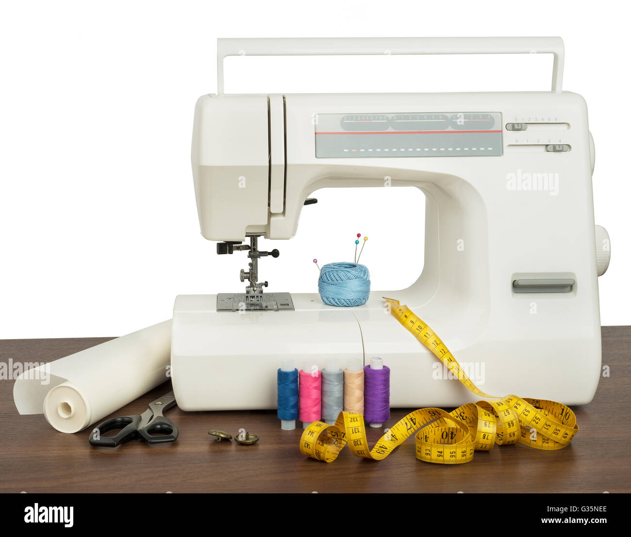 Sewing machine and accessories Stock Photo - Alamy